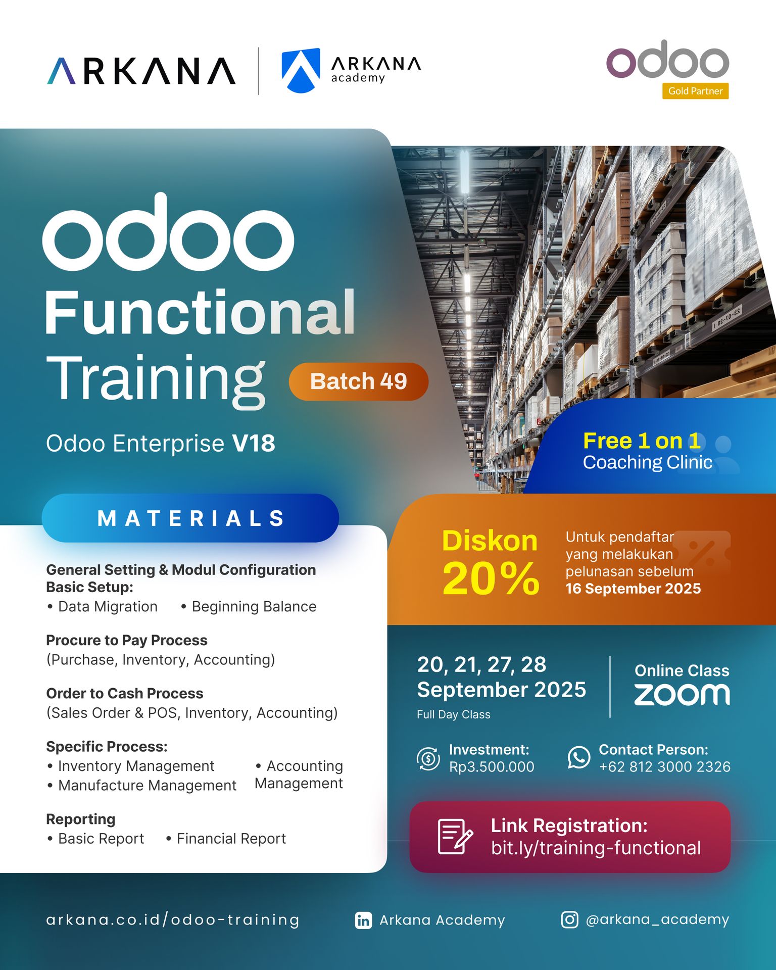 Odoo Functional Training | Indonesia